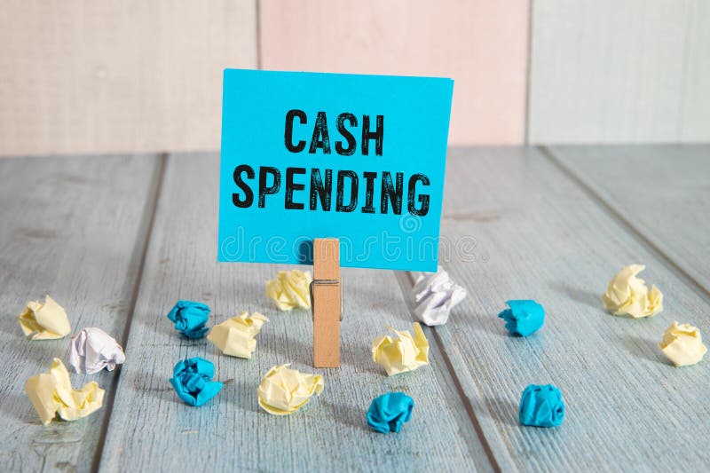 Cash Spending Text Written Notebook Pen Chart Stock Photos - Free ...