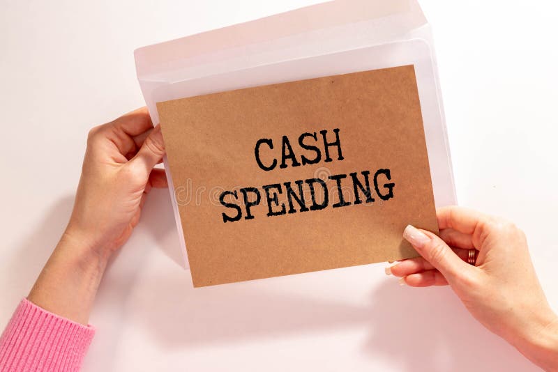 Cash Spending Text Written Notebook Pen Chart Stock Photos - Free ...