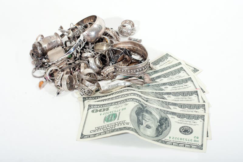 Sterling Silver Scrap stock photo. Image of isolated - 19065568