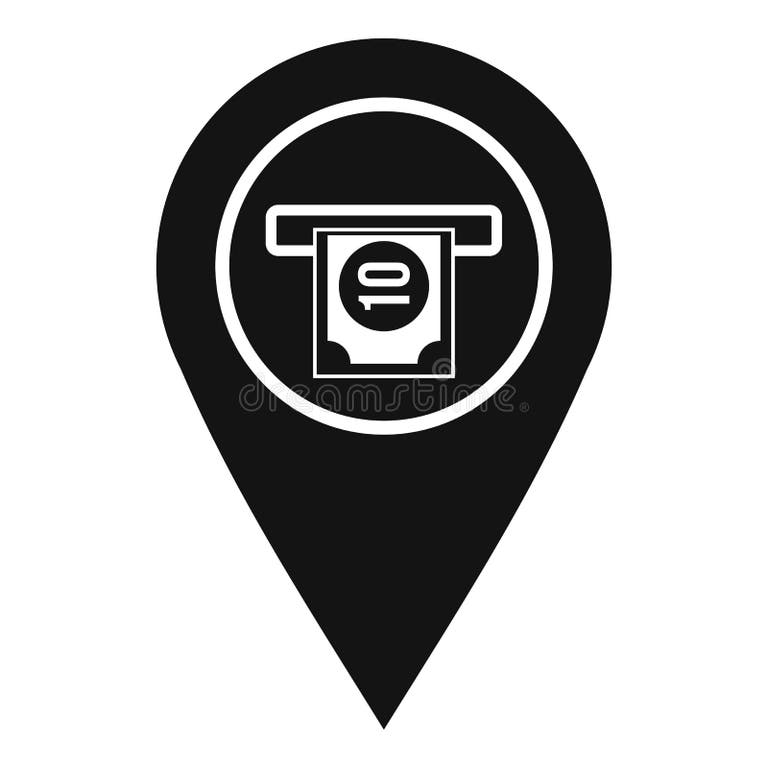 Cash Terminal Pointer Icon, Simple Style Stock Vector - Illustration of ...