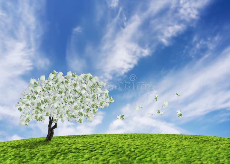 Cash tree stock image. Image of invest, financing, idilic - 3811523