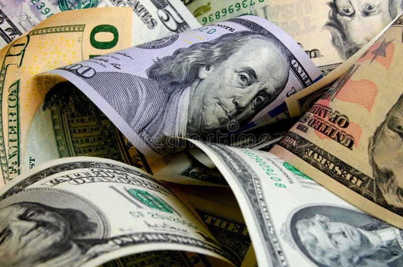 Cash US dollars. stock photo. Image of cashing, rates - 86363386