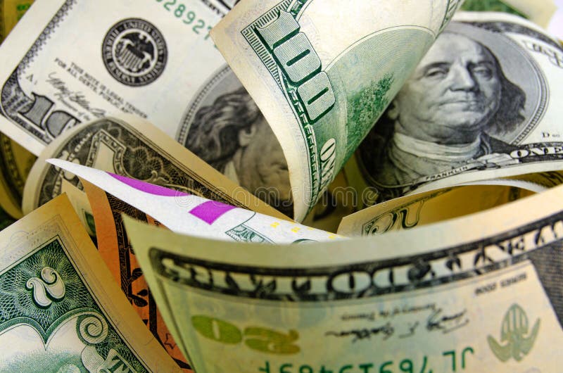 Cash US dollars. stock photo. Image of rate, earnings - 78801736