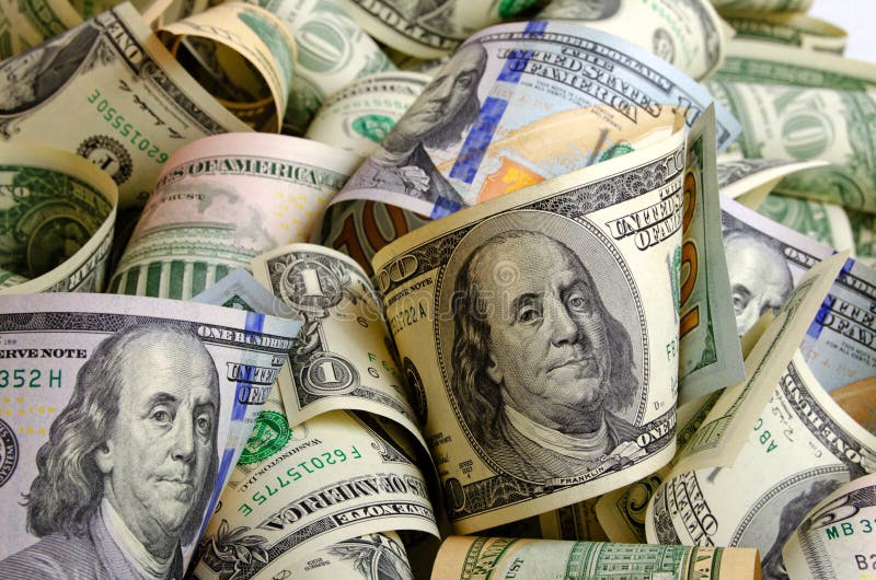 Cash US dollars. stock photo. Image of credit, currency - 81940356