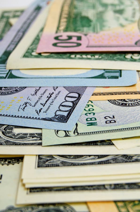 Cash US dollars. stock image. Image of banking, earnings - 92705009