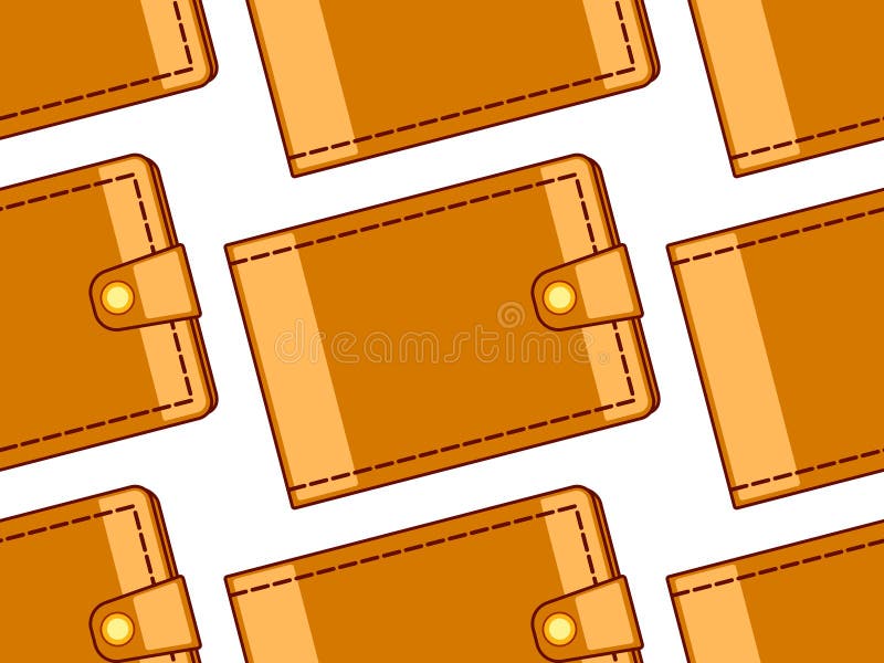 Cash wallet pattern stock vector. Illustration of payment - 84376710