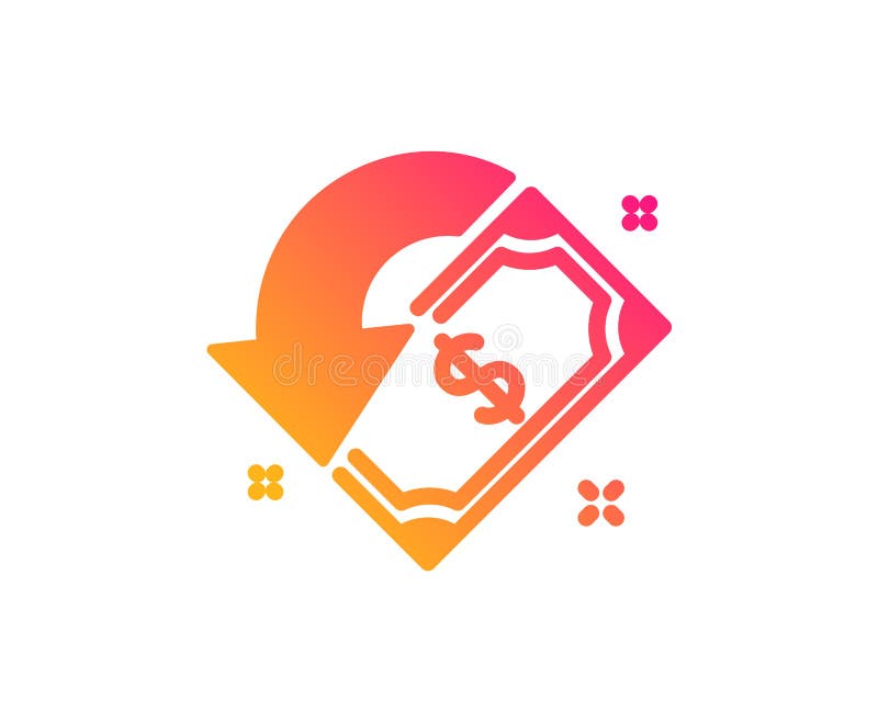 Receive Money, Savings and Cash Money Icons Set. Loan Percent, Dollar ...