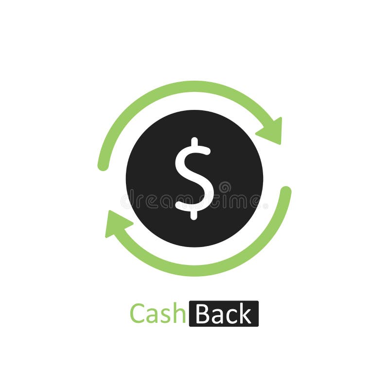 Cashback Icon, Logo. Hand Hold Coin. Money, Dollar Coin Icon in Black ...