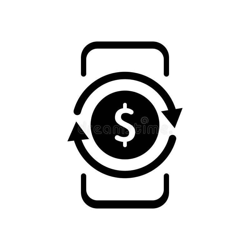 Cashback Icon, Logo. Hand Hold Coin. Money, Dollar Coin Icon in Black ...