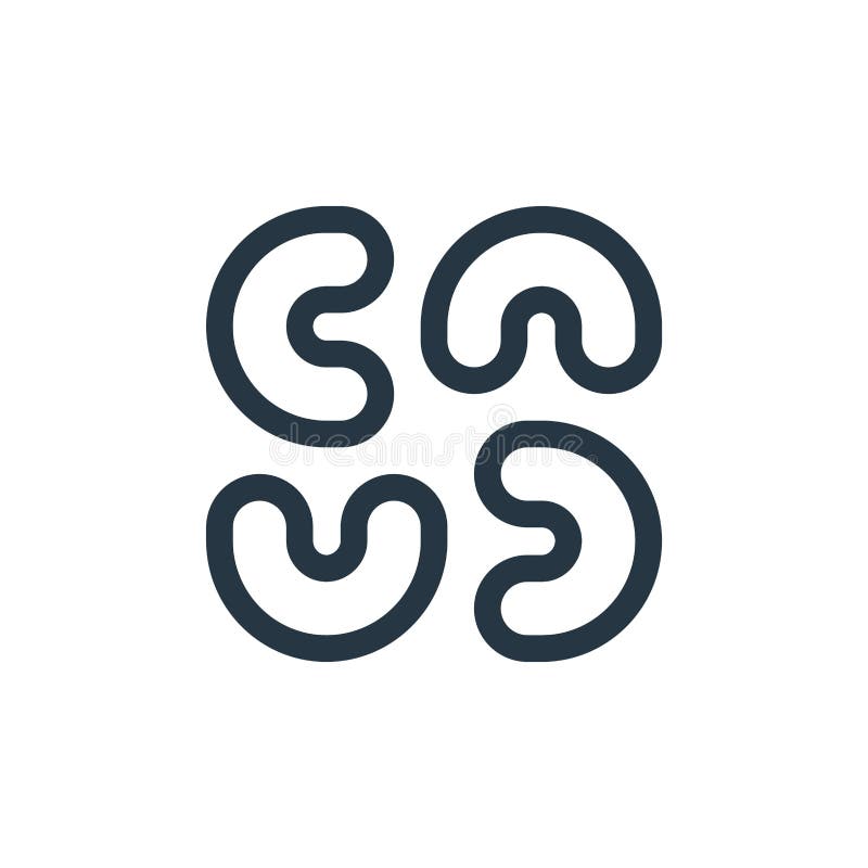 Cashew Icon Set. Vector Isolated Nuts Symbol on White Background Stock ...