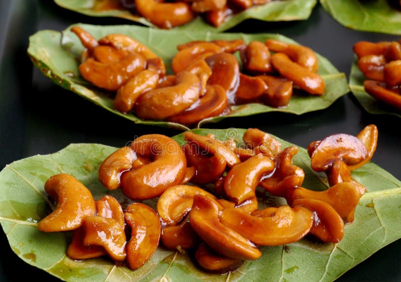Cashew Nut Caramel Coating. Stock Image - Image of nutty, hundreds ...