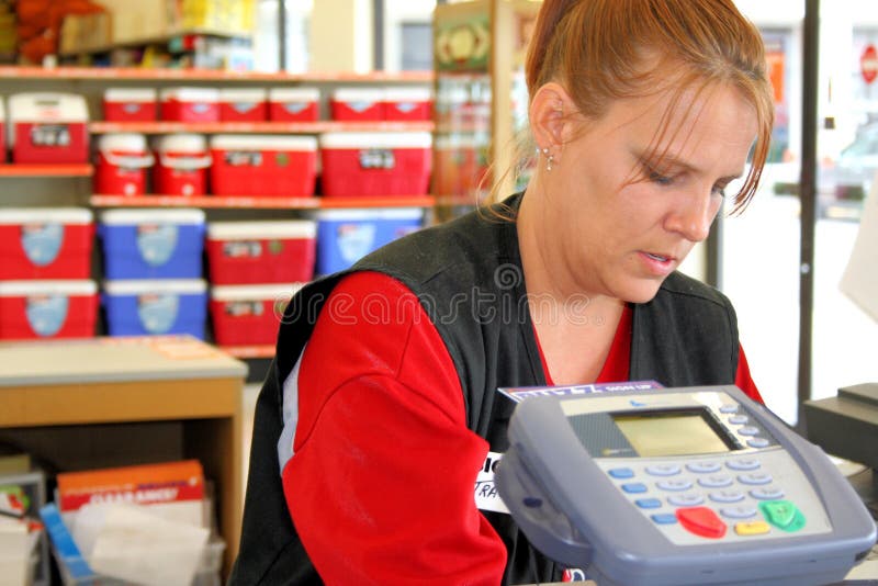 Cashier stock photo. Image of employment, employee, cashier - 5703598