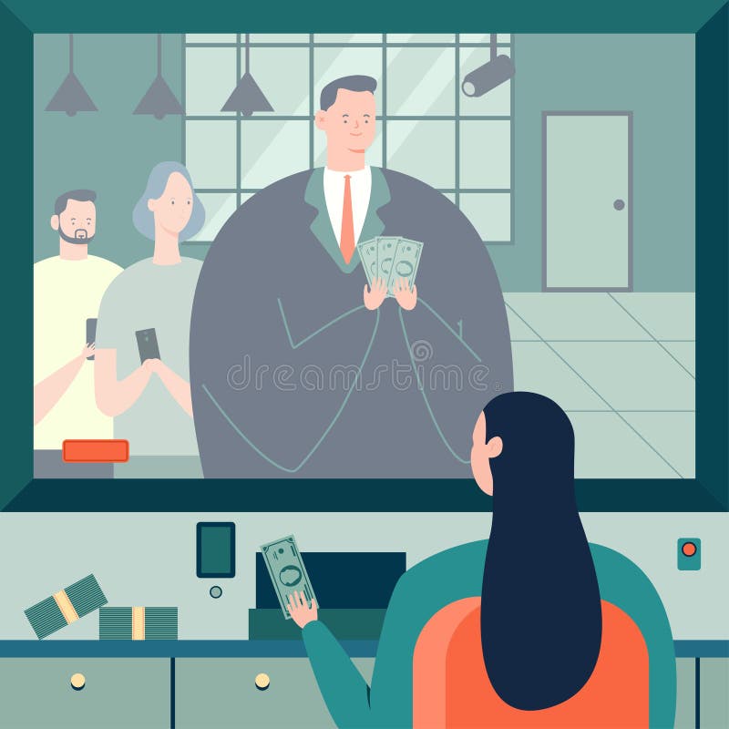 Cartoon Inside Bank Stock Illustrations – 641 Cartoon Inside Bank Stock ...