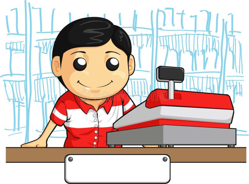 Store Employee Cartoon Stock Illustrations – 1,904 Store Employee ...