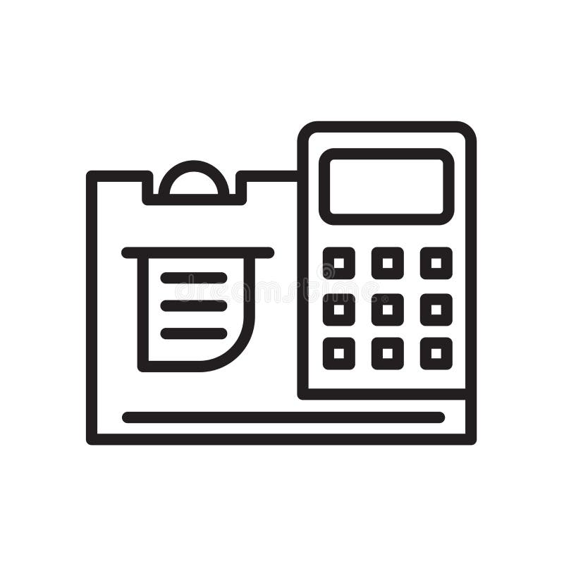 Cashier Icon Vector Sign And Symbol Isolated On White Background Stock ...