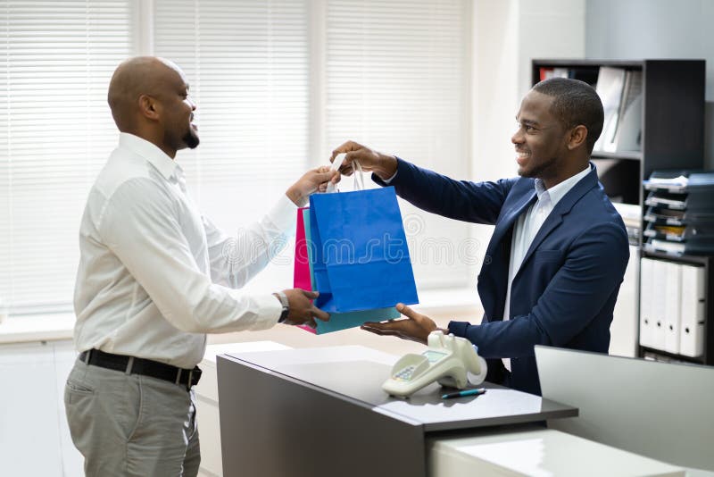 Cashier in Retail Shop or Store Stock Photo - Image of mature ...
