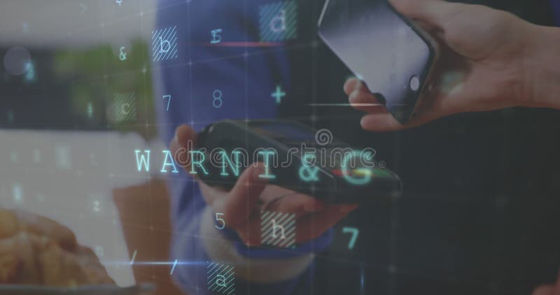 Cashier Scanning a Bar Code from a Phone 4k Stock Image - Image of ...