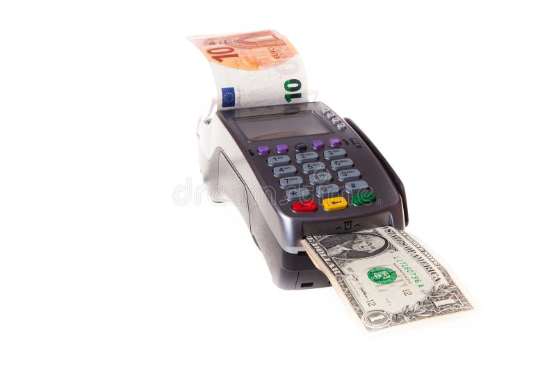 Cashless POS-terminal for Payments Stock Image - Image of concept, cash ...