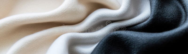 Cashmere Fabric Elegantly Drapes into Sculptural Shapes, Illuminated by ...