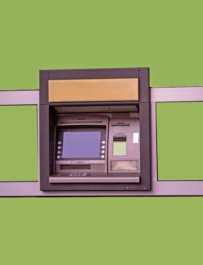 Cashpoint Machine on Street Stock Image - Image of contemporary, keypad ...