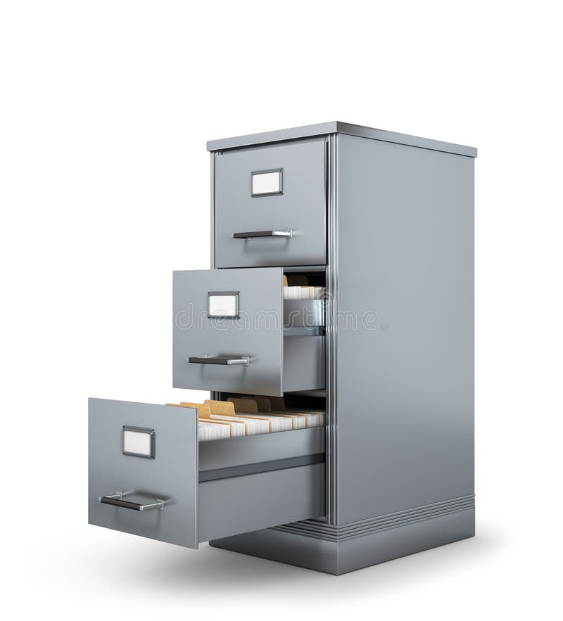 Casier Pour Stocker Des Documents Illustration Stock - Illustration du ...