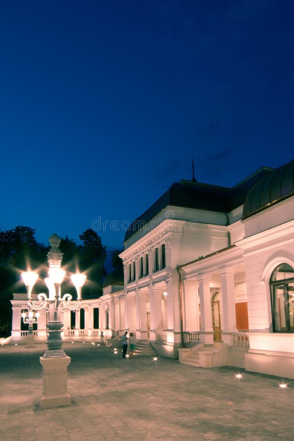 The Old Casino in Cluj Napoca at Night Stock Photo - Image of cazino ...
