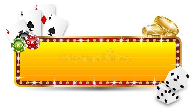 VIP banner for casino stock vector. Illustration of holdem - 36430208