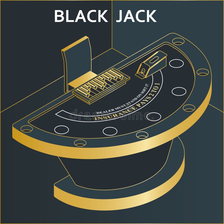 Black Jack Table Stock Illustrations – 5,441 Black Jack Table Stock ...