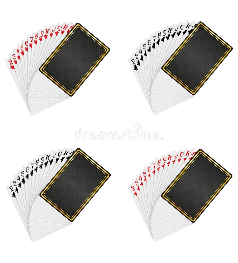 Casino Cards for Gambling Vector Illustration Stock Vector ...