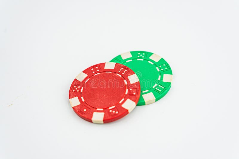 Casino Chip Isolated on White. Poker Game Stock Image - Image of winner ...