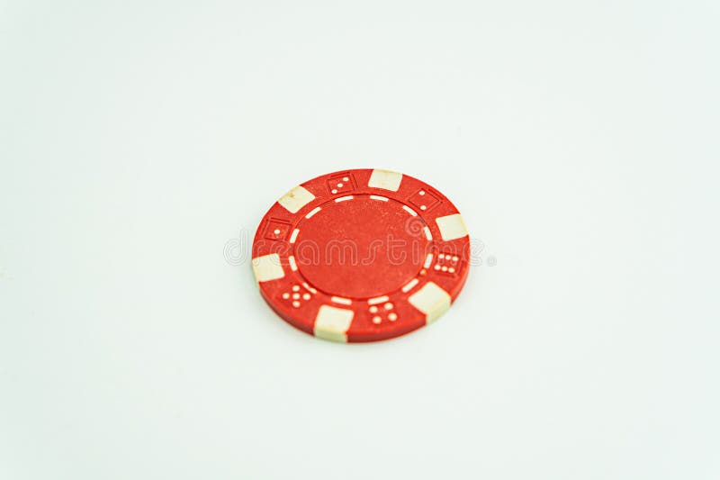 Casino Chip Isolated on White. Poker Game Stock Image - Image of ...