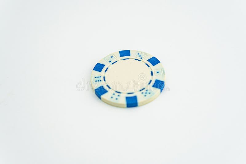 Casino Chip Isolated on White. Poker Game Stock Image - Image of winner ...