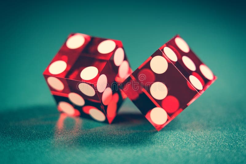 Casino Craps dice close up stock photo. Image of gamble - 184454614