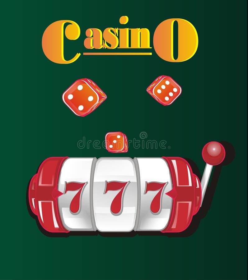 Casino with four objects stock illustration. Illustration of objects ...