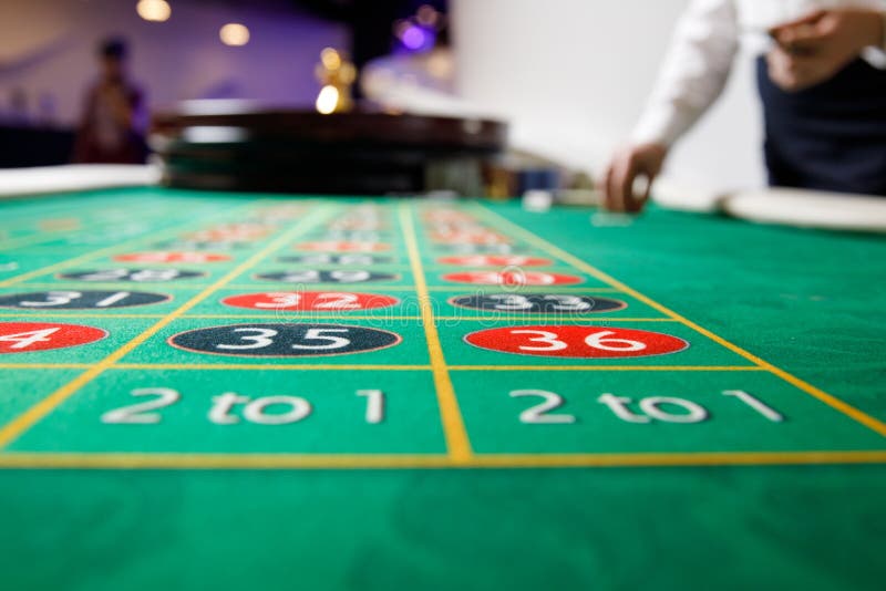 Casino green table numbers stock image. Image of game - 85049313