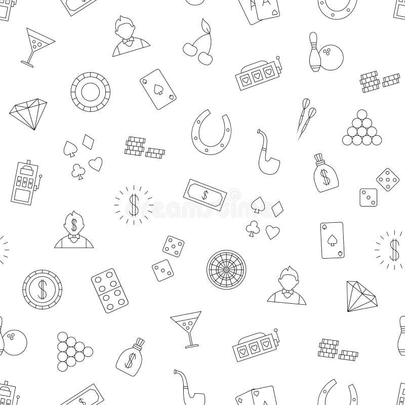 Casino icons design stock vector. Illustration of success - 64198004