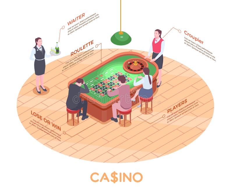 Casino Isometric Composition Stock Vector - Illustration of isometric ...