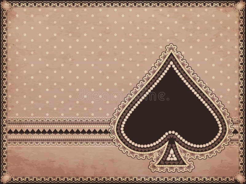 Casino Spades Poker Cards Pin Up Woman Stock Vector - Illustration of ...