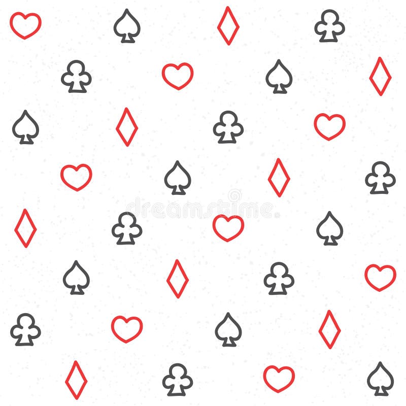 Casino pattern white stock vector. Illustration of casino - 47000457