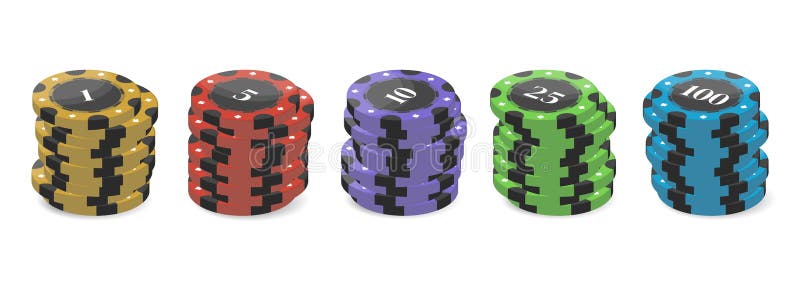 Casino and Poker Chips. Element for Design Creation Stock Vector ...