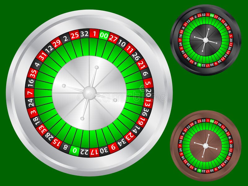Vector Illustration of Roulette Wheel Stock Vector - Illustration of ...