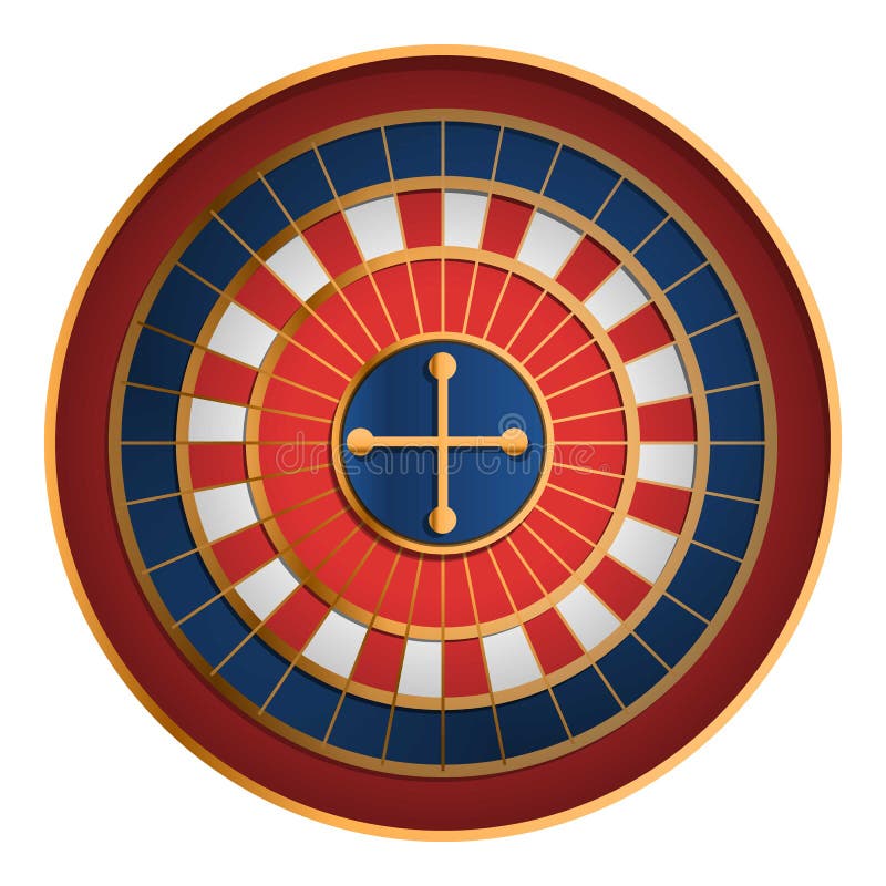 Casino Roulette Icon, Cartoon Style Stock Vector - Illustration of ...