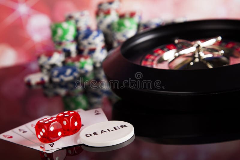 Casino - Roulette & Chips Stock Photo - Image of indoors, table: 4696644