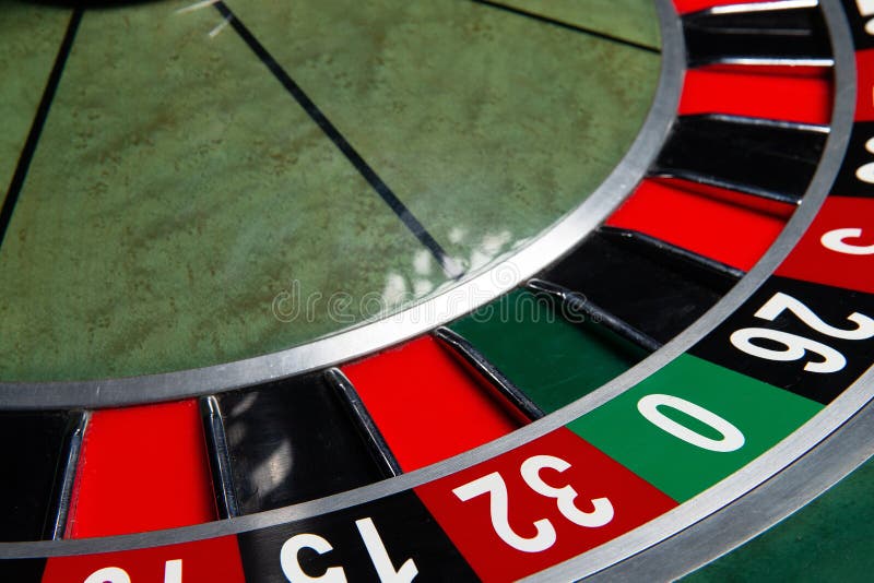 Casino Roulette Wheel. Close-up Stock Image - Image of game, leisure ...