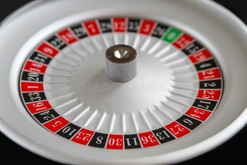 Casino Roulette Wheel Close Up View Stock Photo - Image of gold, blur ...