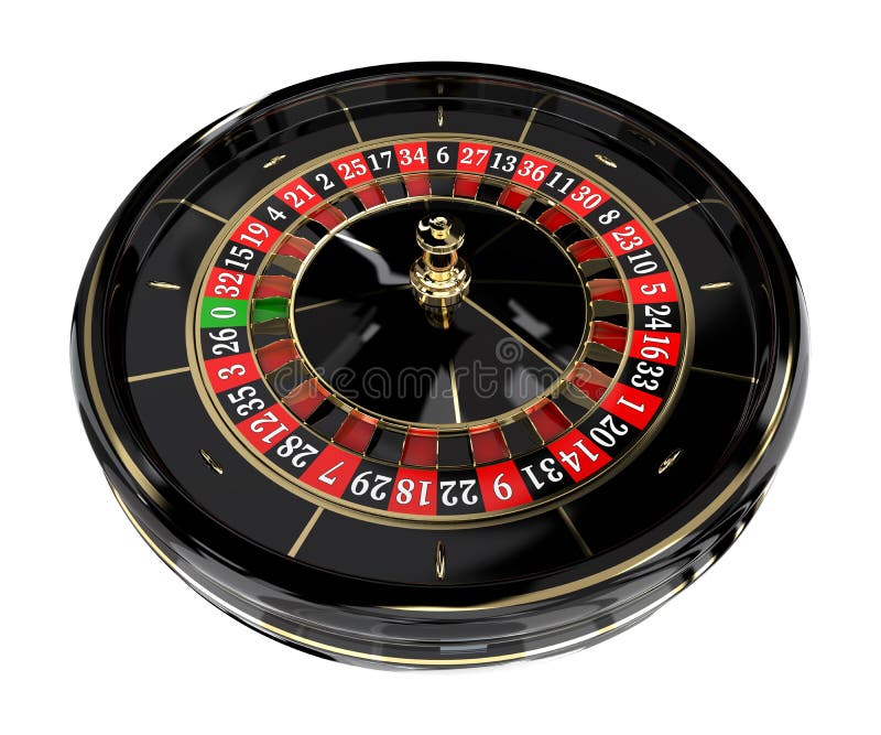 Casino roulette wheel 3D stock illustration. Illustration of closeup ...