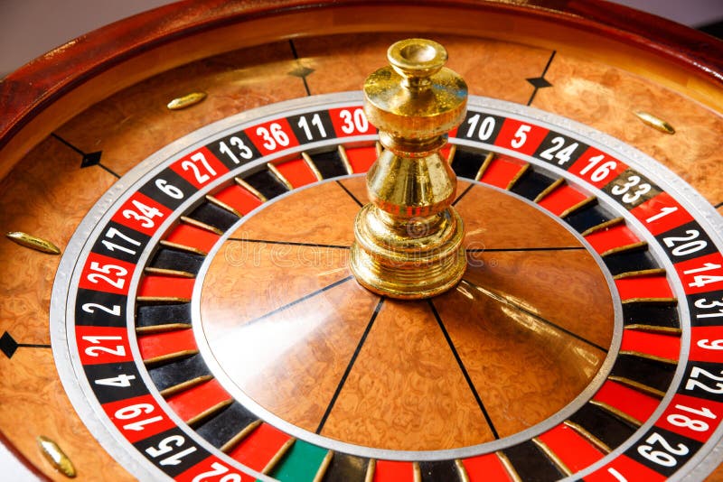 Casino roulette wheel stock photo. Image of token, table - 85053760