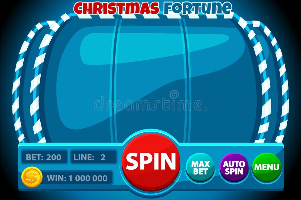 Casino Slot Machine, Game UI Design, Gambling Mobile App Concept for the Christmas or Candy ...