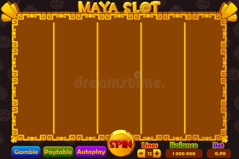 Maya Golden Ornament. Mayan Gold Coin Game Ui Icons, Aztec Inca Mexican ...