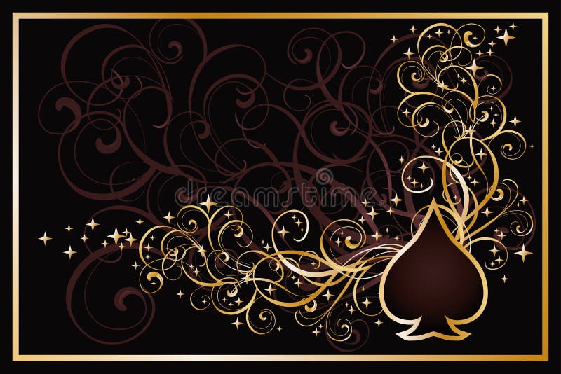 Casino Spades Poker Cards Pin Up Woman Stock Vector - Illustration of ...